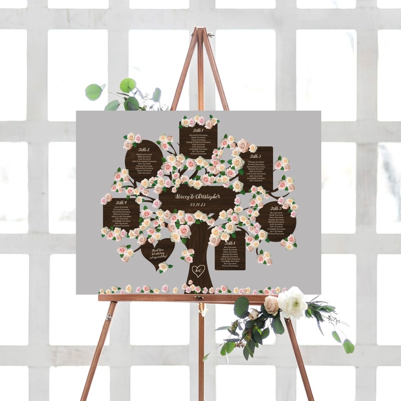 Wedding Tree Table Plan DIY Printable Tree Seating Plan - Etsy