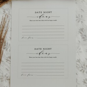 Date Night Ideas Sign and Cards, Printable Date Night Ideas, Best Date ...