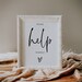 Please Help Yourself Sign, Printable Wedding Sign, Modern Minimalist ...