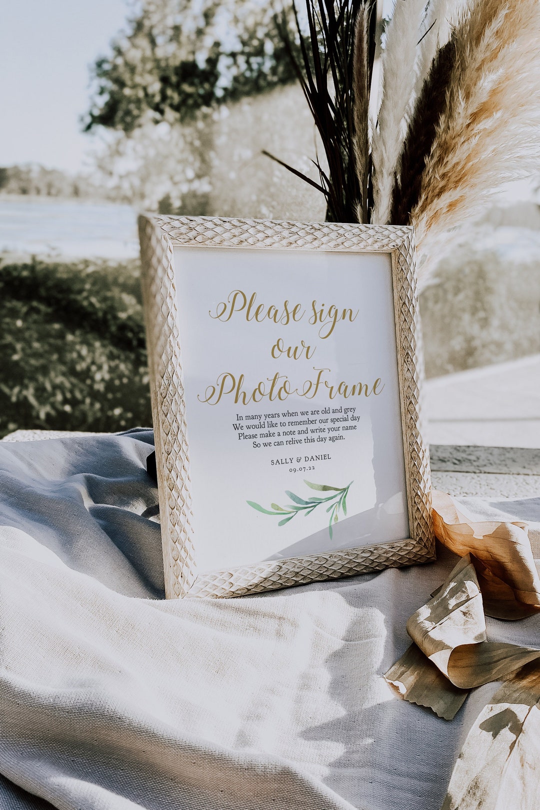 Please Sign Our Photo Frame and leave a message printable - Etsy España