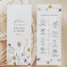 Wedding Timeline, Wildflower Program, Flower Wedding Timeline ...