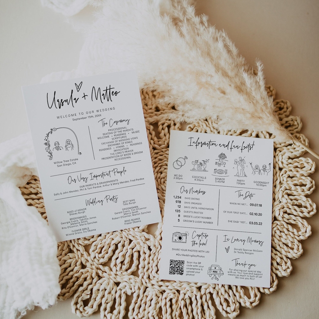 Wedding Program Infographic, Timeline Wedding Program, Infographic ...