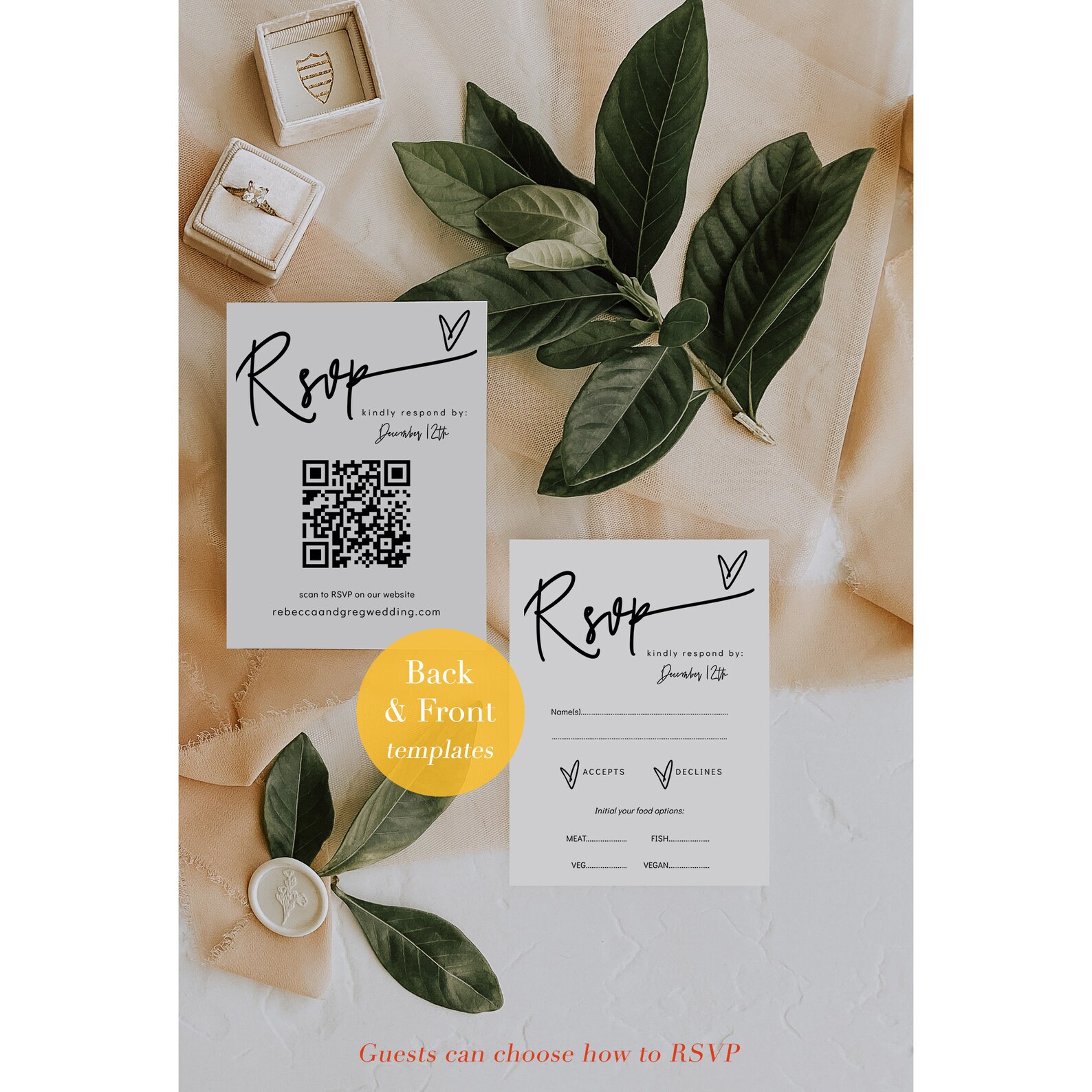 QR Code Rsvp Card Wedding Rsvp QR Code Scan to Rsvp Online - Etsy UK