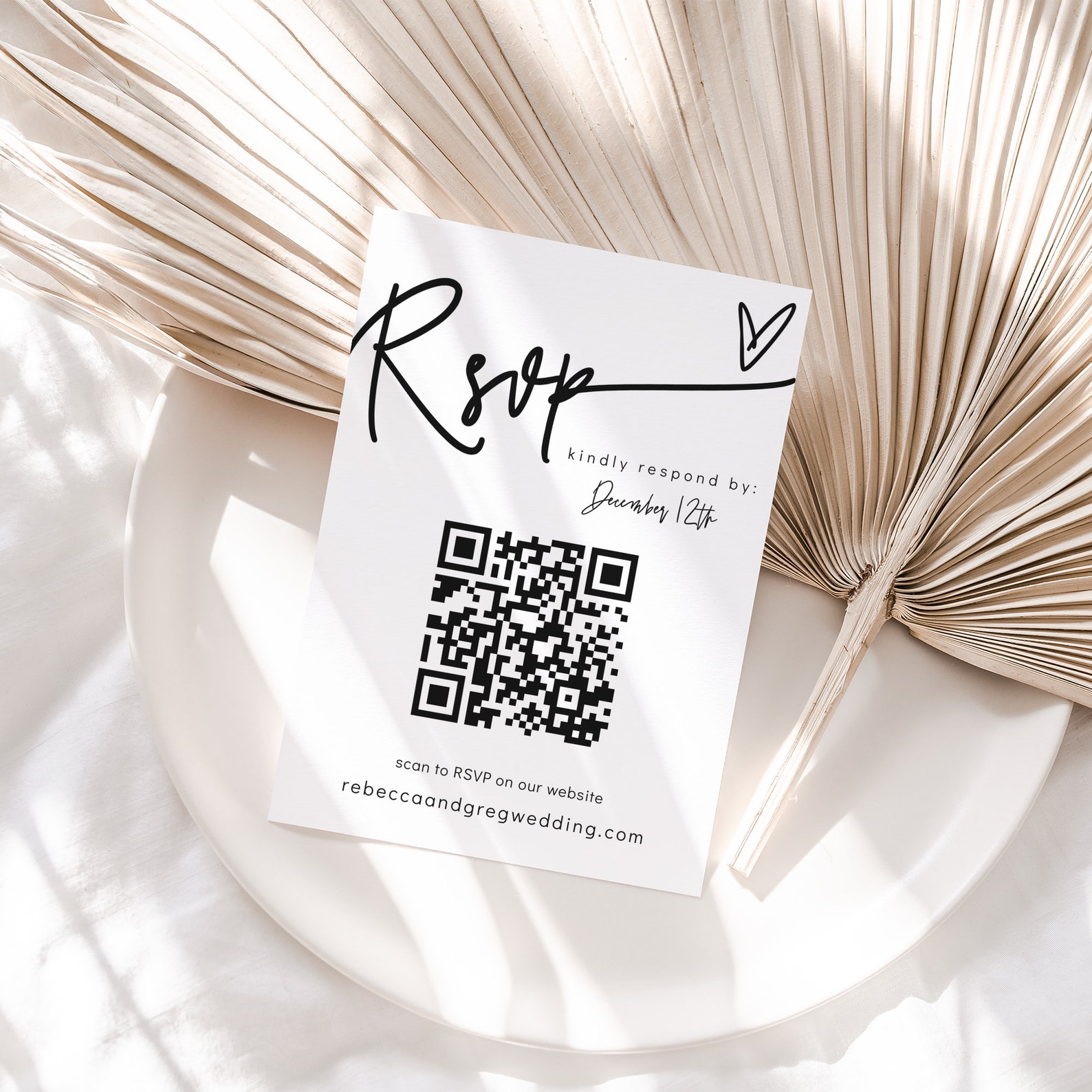 QR Code Rsvp Card Wedding Rsvp QR Code Scan to Rsvp Online - Etsy UK