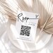 QR Code Rsvp Card, Wedding Rsvp QR Code, Scan to Rsvp Online, Front and ...