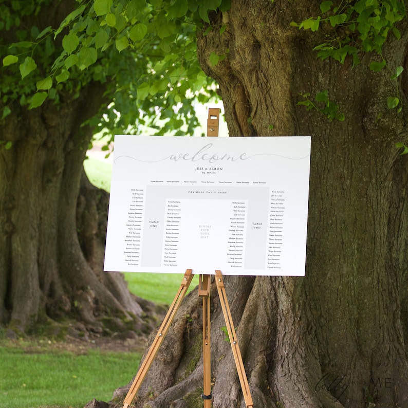 Lucysilver U Shape Table Seating Plan Wedding Banquet - Etsy UK