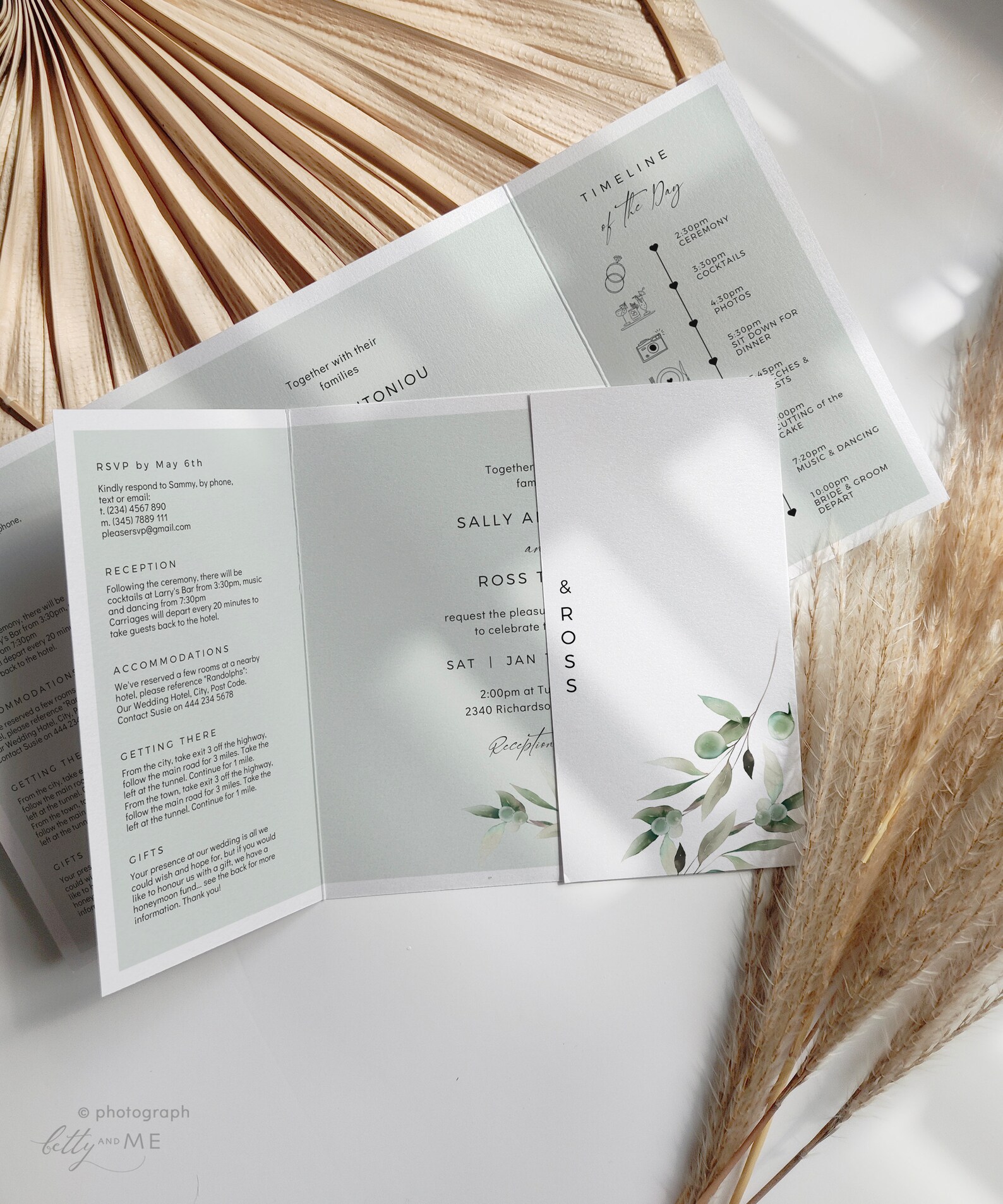 Square Wedding Invitations, Gatefold Invitations, Folded Invitations ...
