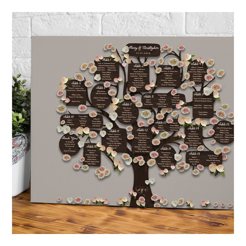 Wedding Tree Table Plan DIY Printable Tree Seating Plan | Etsy