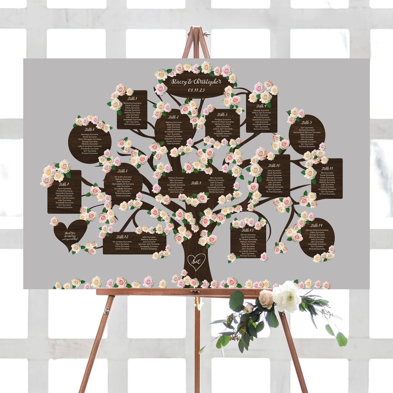 Wedding Tree Table Plan DIY Printable Tree Seating Plan - Etsy