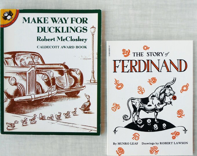 Vintage Children's Book Set: Make Way for Ducklings & Ferdinand - Etsy