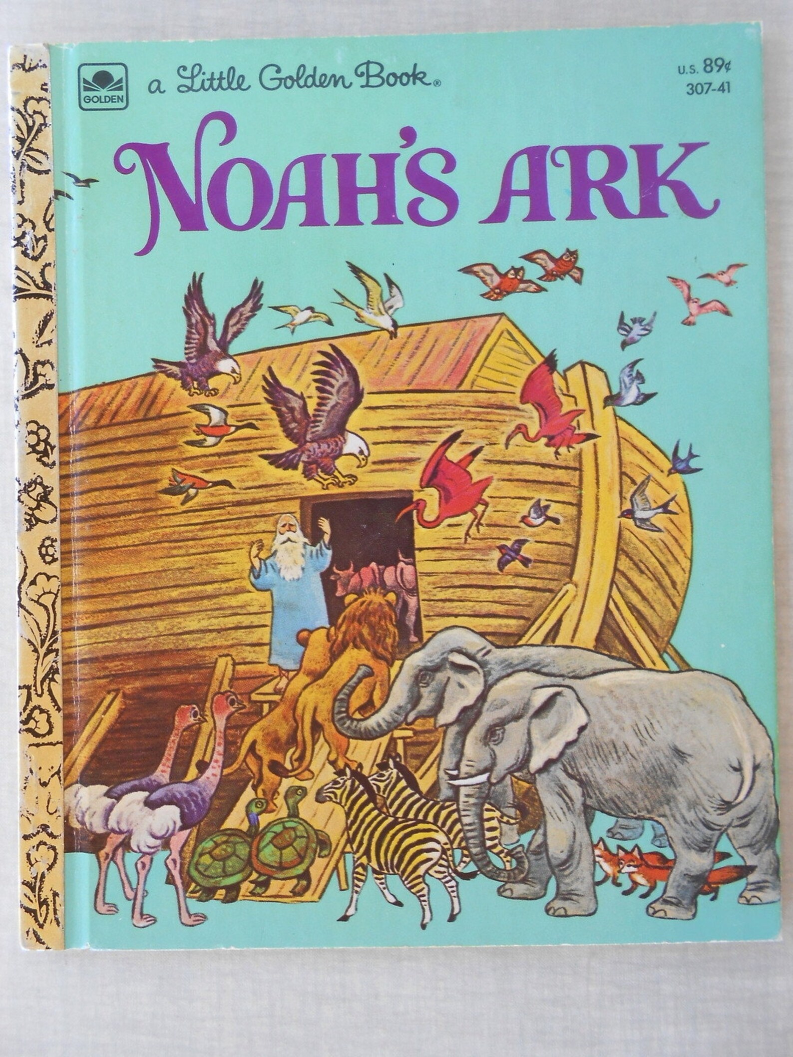 Vintage Little Golden Book: Noah's Ark, Tibor Gergely Art (1980s) - Etsy