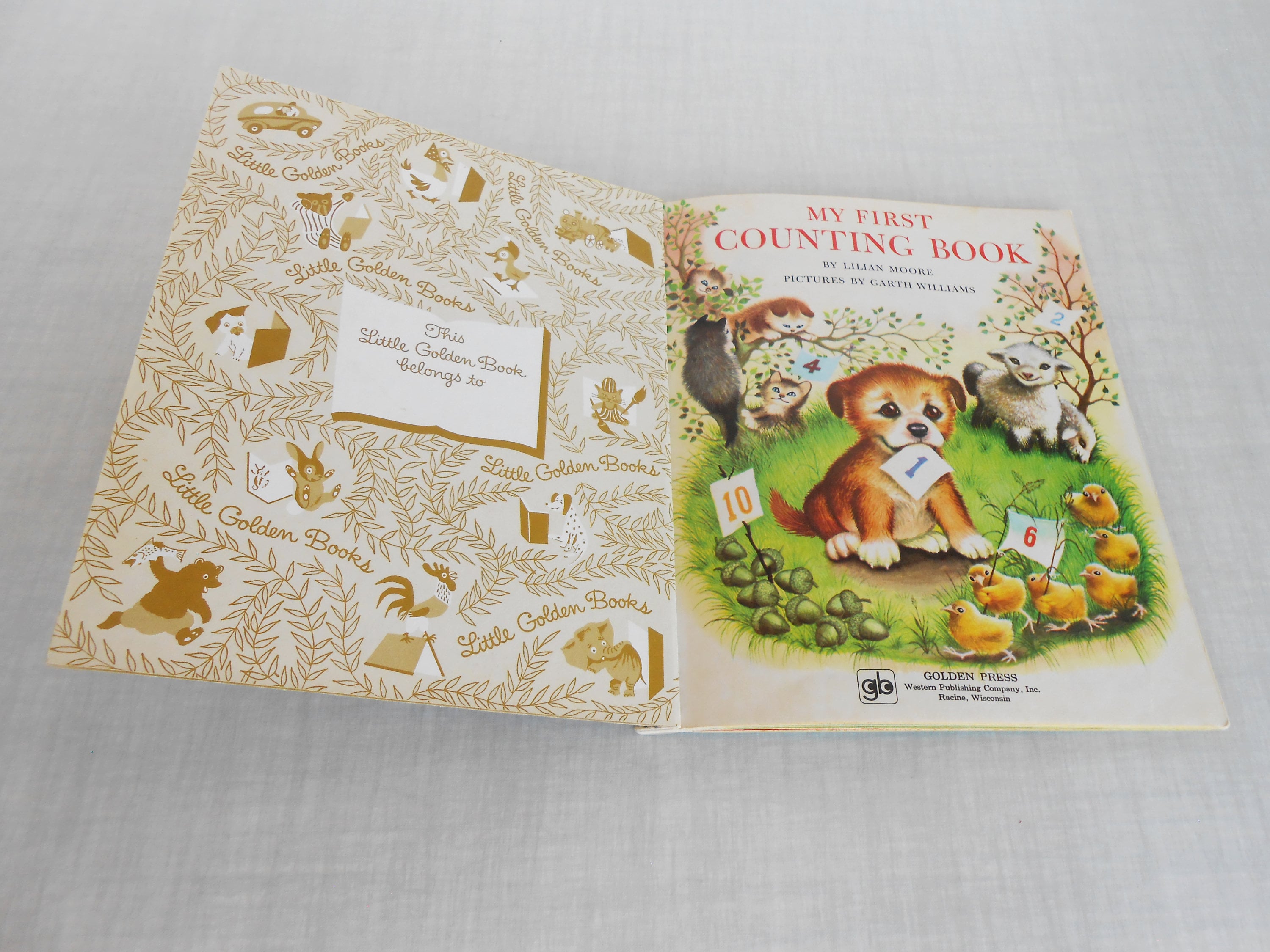 Little Golden Book My First Counting Book Vintage Kids Book - Etsy