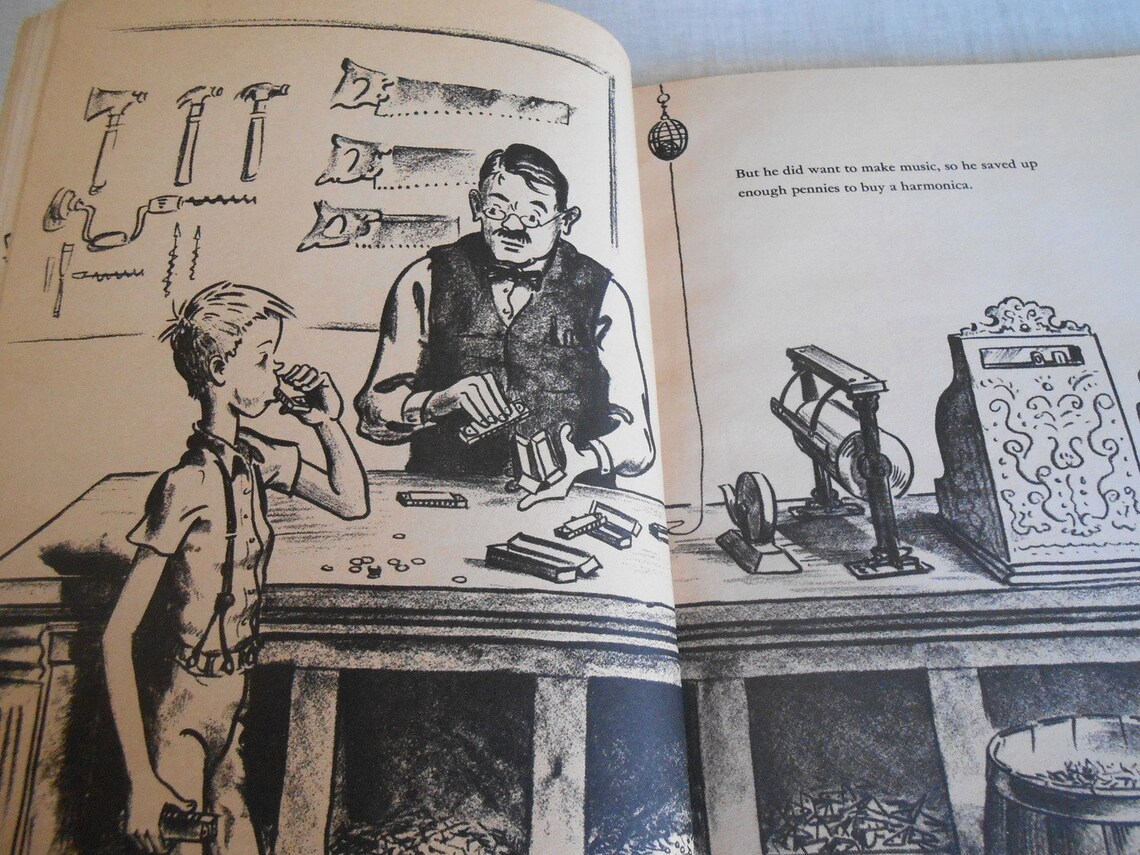 Lentil by Robert Mccloskey: Vintage Children's Book, 1970s Paperback - Etsy