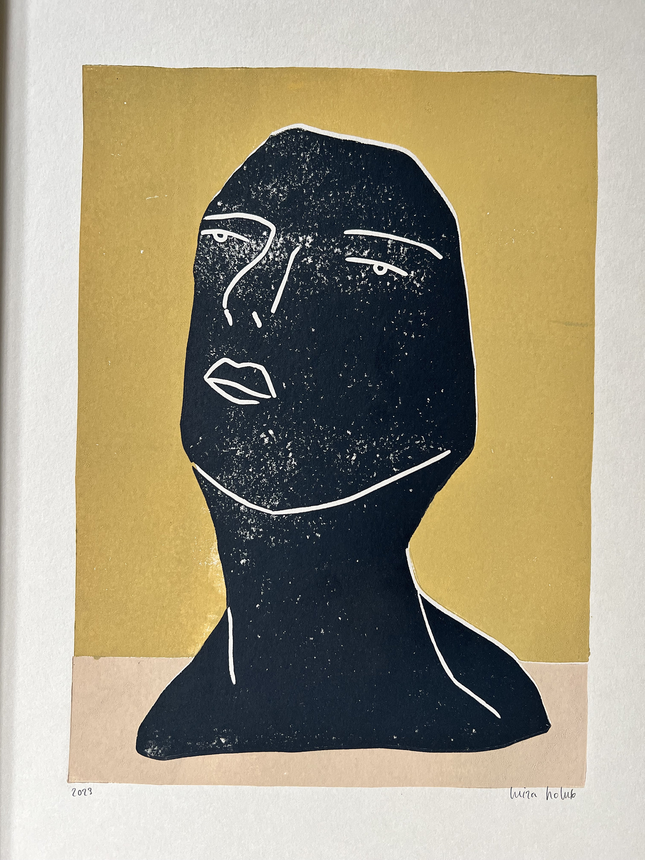 Original Art - Coloured Lino Print - Hand Printed - Wall Art - Block ...