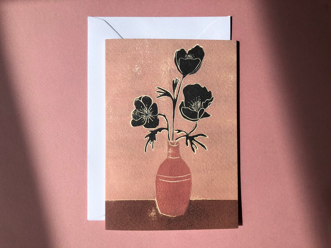 Art Card Greeting Card Still Life Birthday Card Plant - Etsy