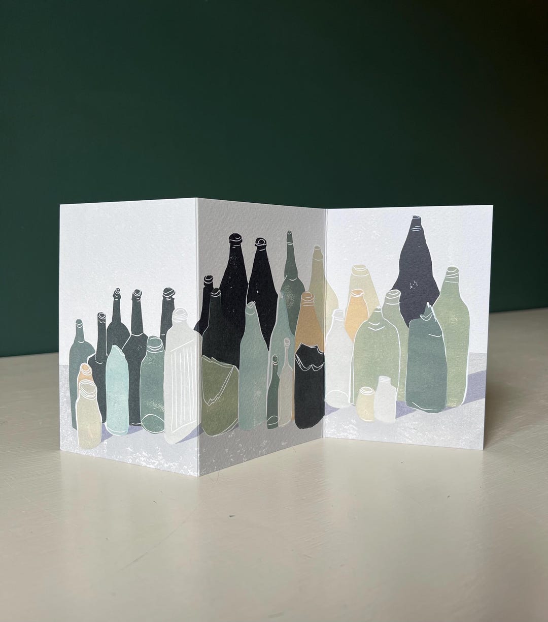 Art Card - Concertina Card - Greeting Card - Still Life - Birthday Card ...