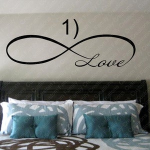 Custom or Personalize Infinity Symbol Wall Vinyl Decal Design #1-#4 ...