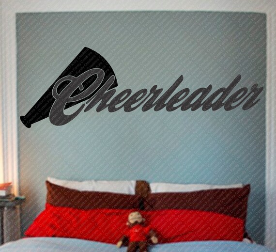 Cheerleader 4 Vinyl Wall Decalgirls Wall Decalwall Vinyl | Etsy