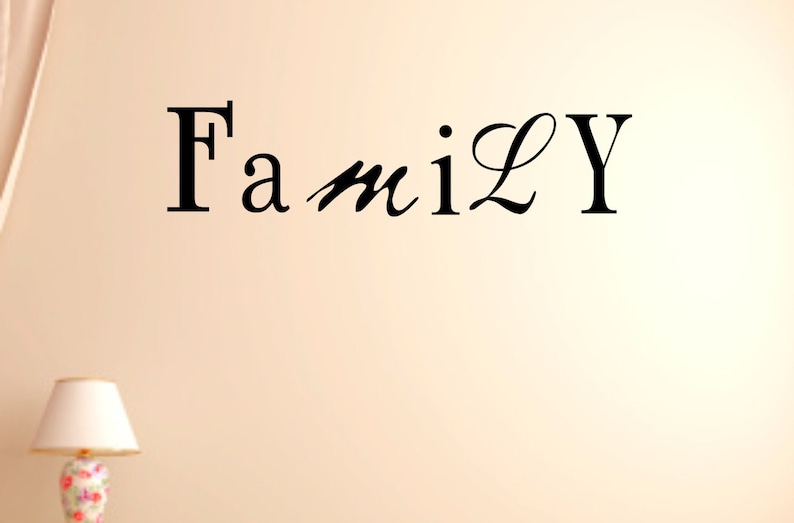 Family Wall Decal, Custom Vinyl Wall Quote - Etsy