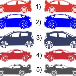 Personalized Bays Car and Name Monogram Wall Decal , Personalized Decal ...