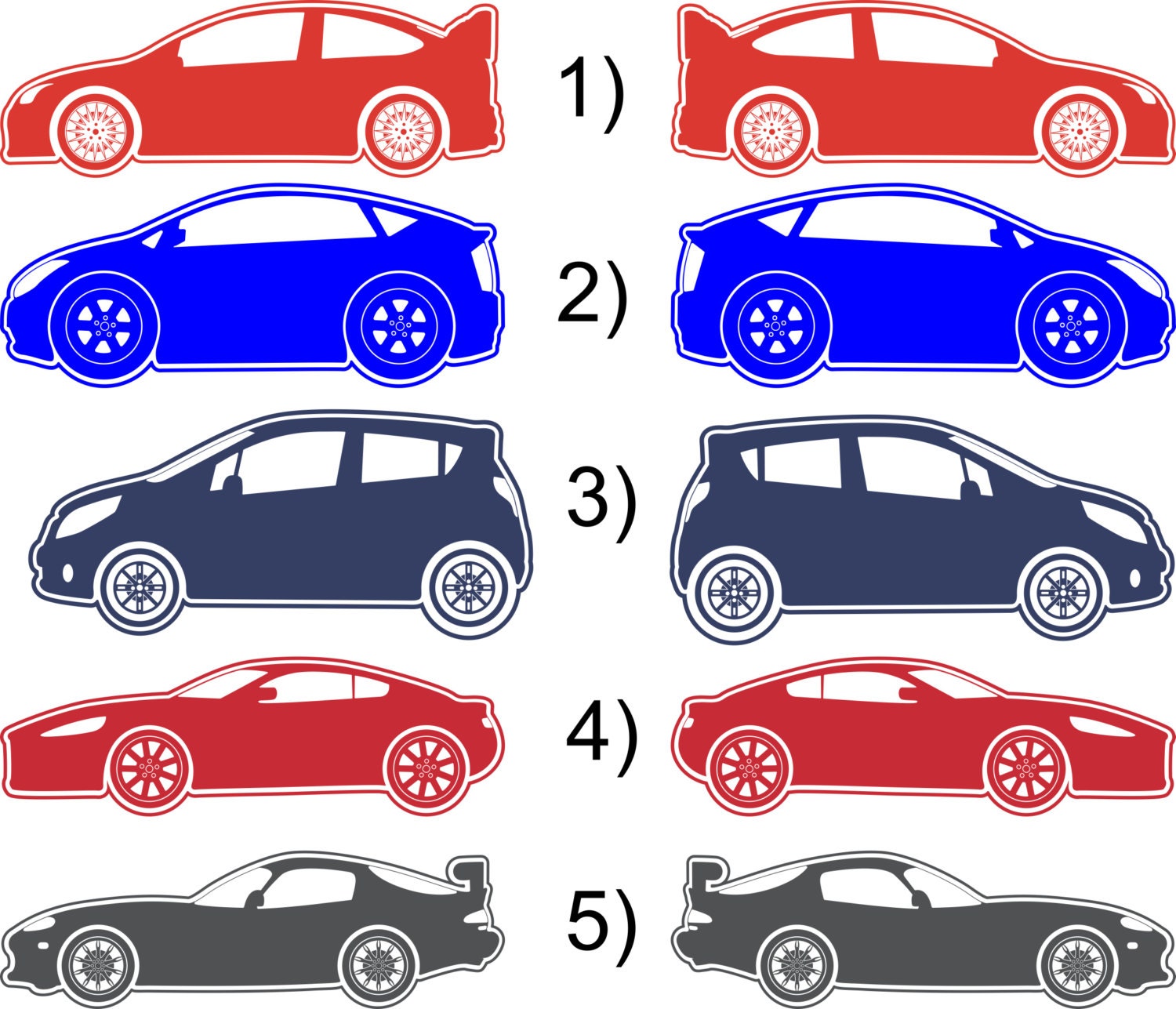 Personalized Bays Car and Name Monogram Wall Decal - Etsy