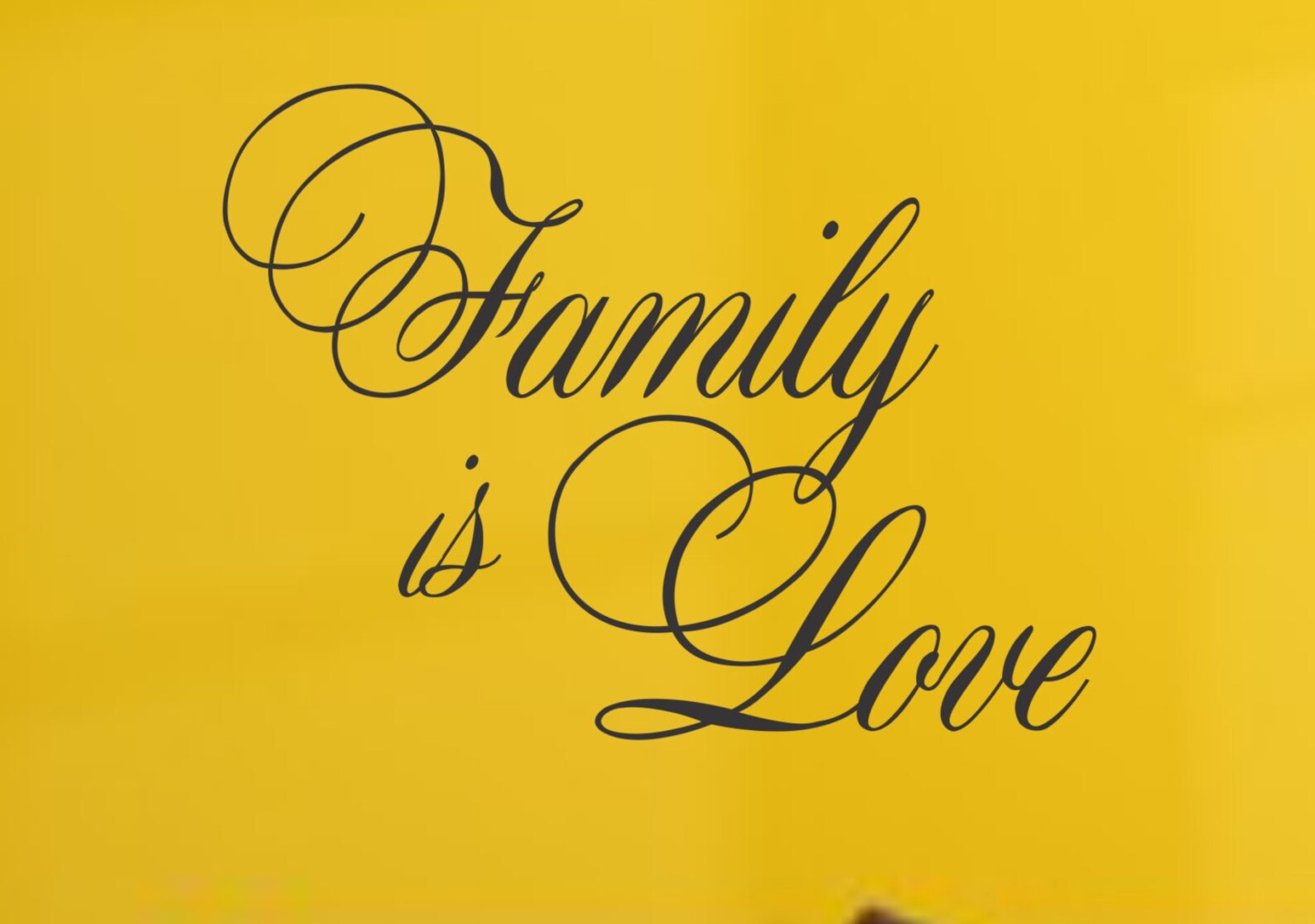 Family is Love Wall Decal Wall Vinyl Decal Custom Wall - Etsy