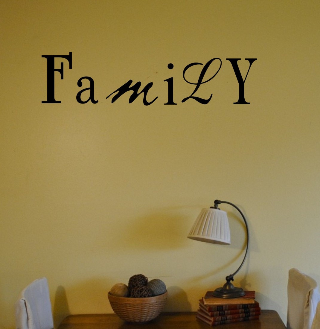 Family Wall Decal Family Wall Decal Wall Vinyl Decal Custom - Etsy