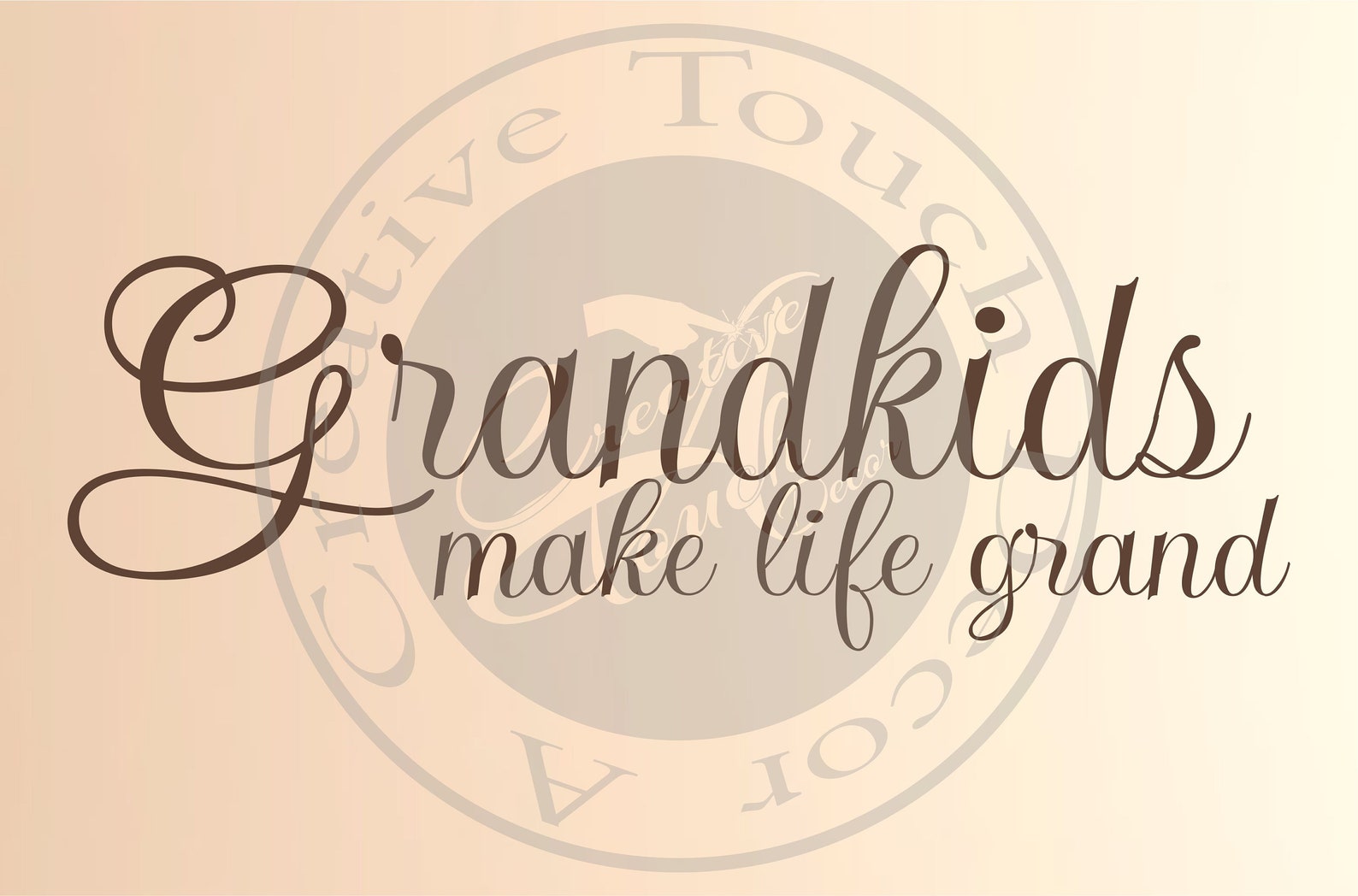 Grandkids Make Life Grand #1 Vinyl Wall Decal, Family Wall Quote ...
