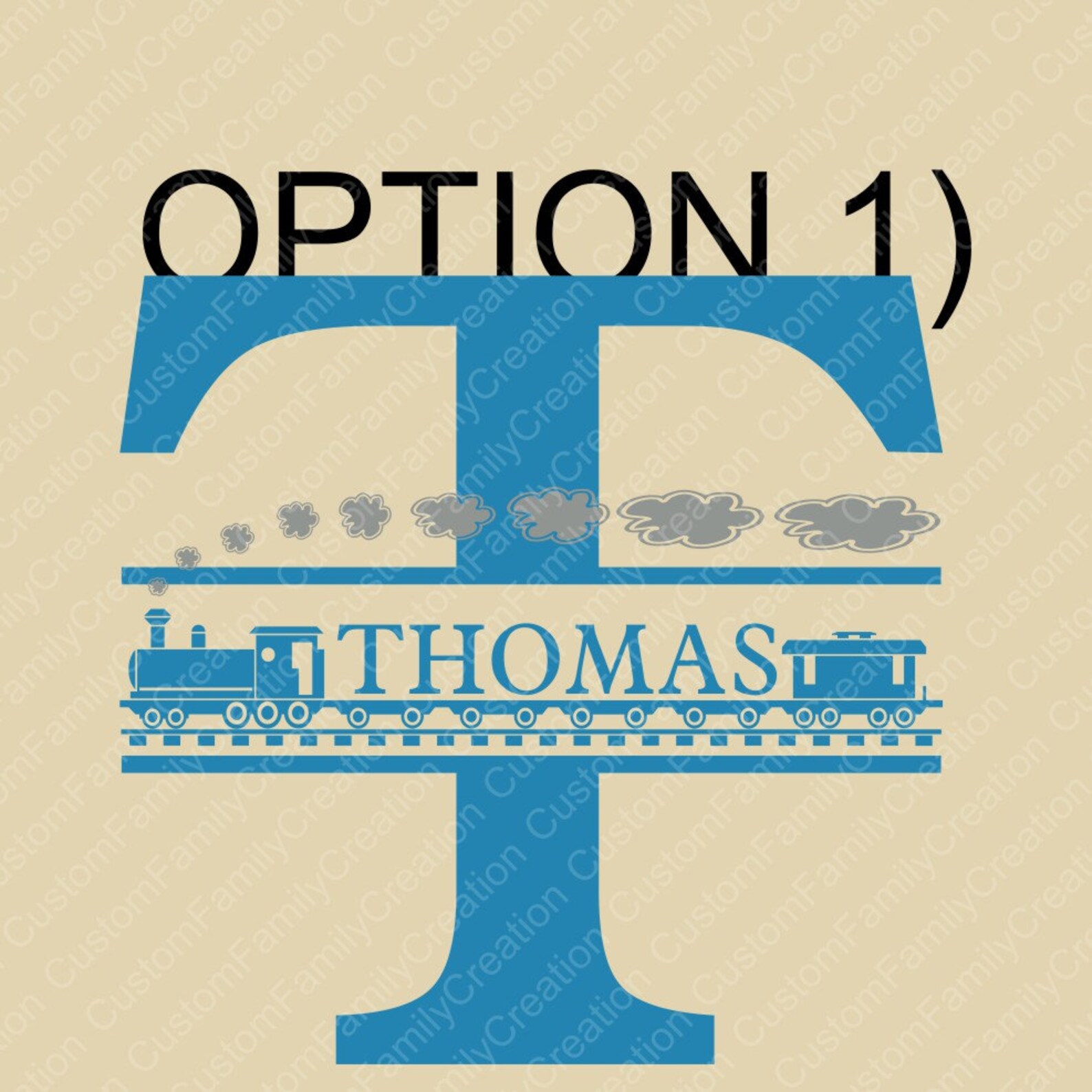 Personalized Train and Name Vinyl Wall 13 Personalized - Etsy