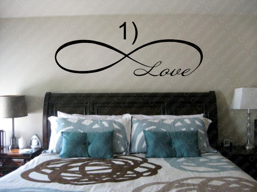 Custom or Personalize Infinity Symbol Wall Vinyl Decal Design #1-#4 ...