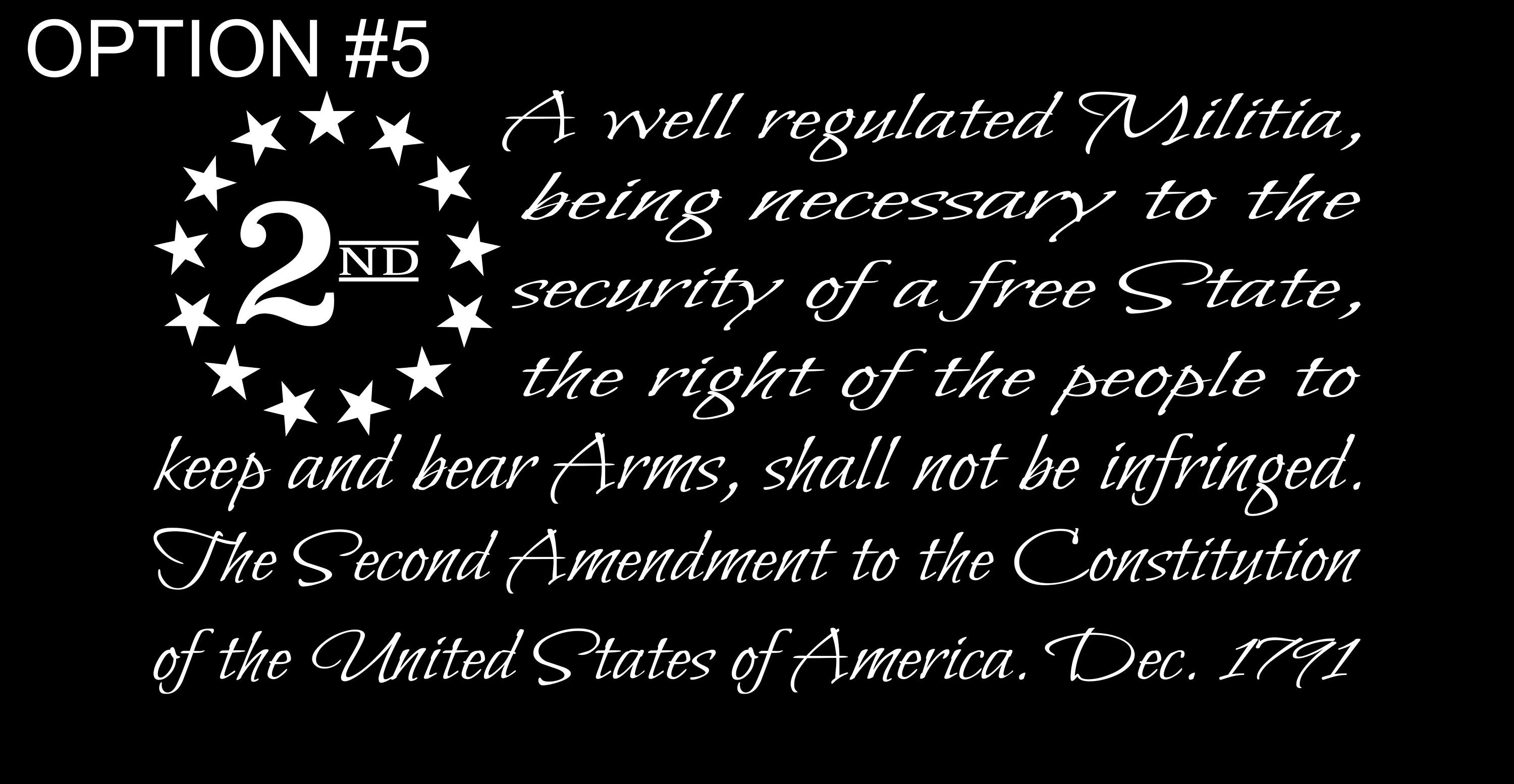 The Second Amendment American Flag Vinyl Decal Sticker Window - Etsy