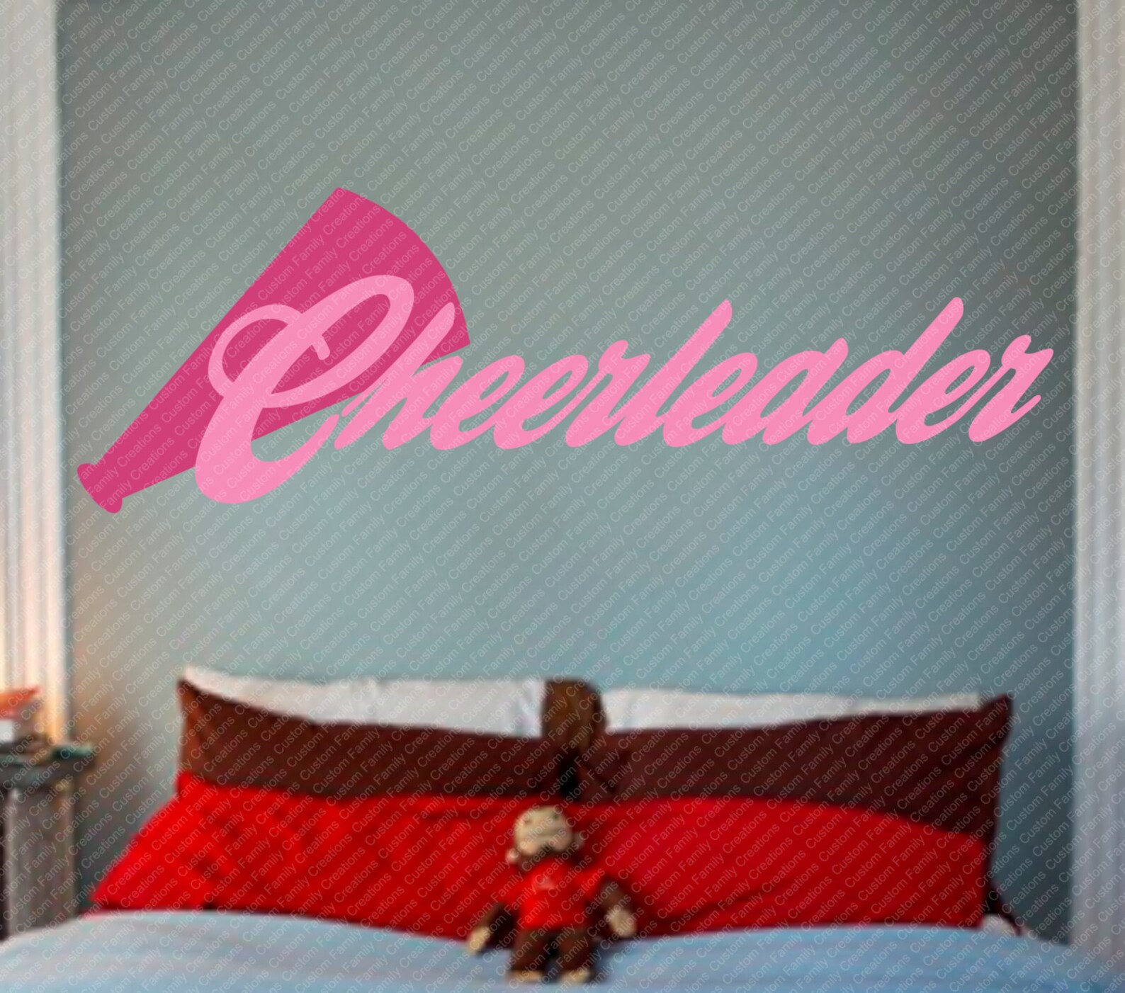 Cheerleader 4 Vinyl Wall Decalgirls Wall Decalwall Vinyl | Etsy