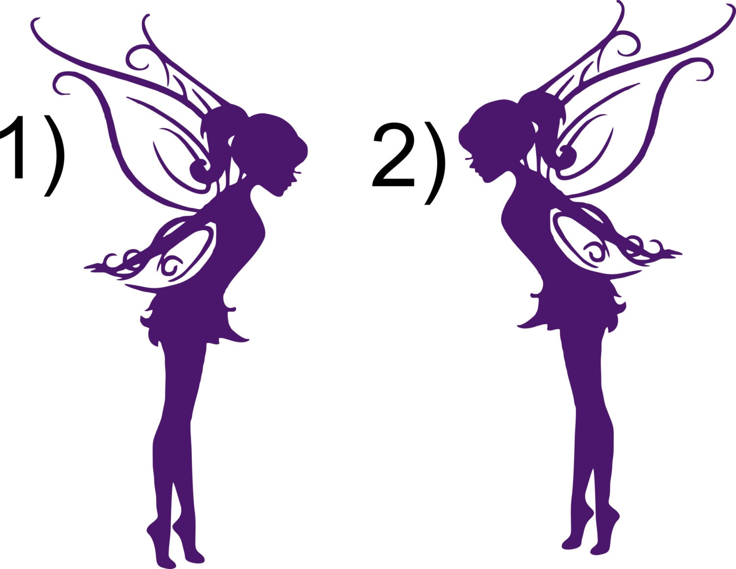 Personalized Fairy and Name Monogram Wall Vinyl Decal,personalized Wall ...
