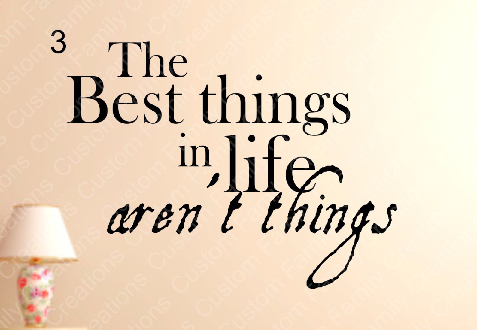 The Best Things in Life Design 14 Wall Decal Wall Vinyl - Etsy