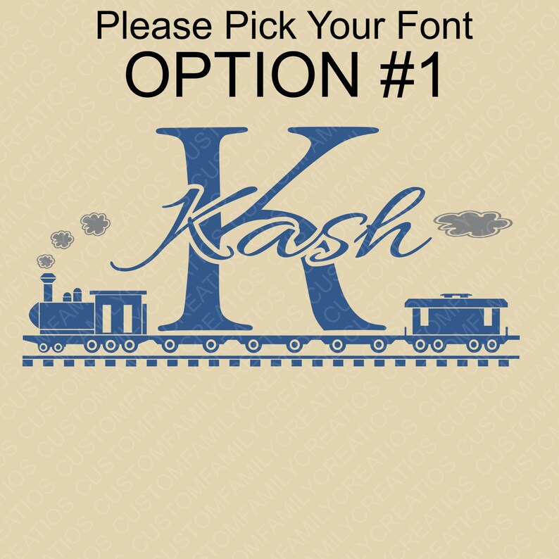 Personalized Train and Name Vinyl Wall 4 Personalized - Etsy