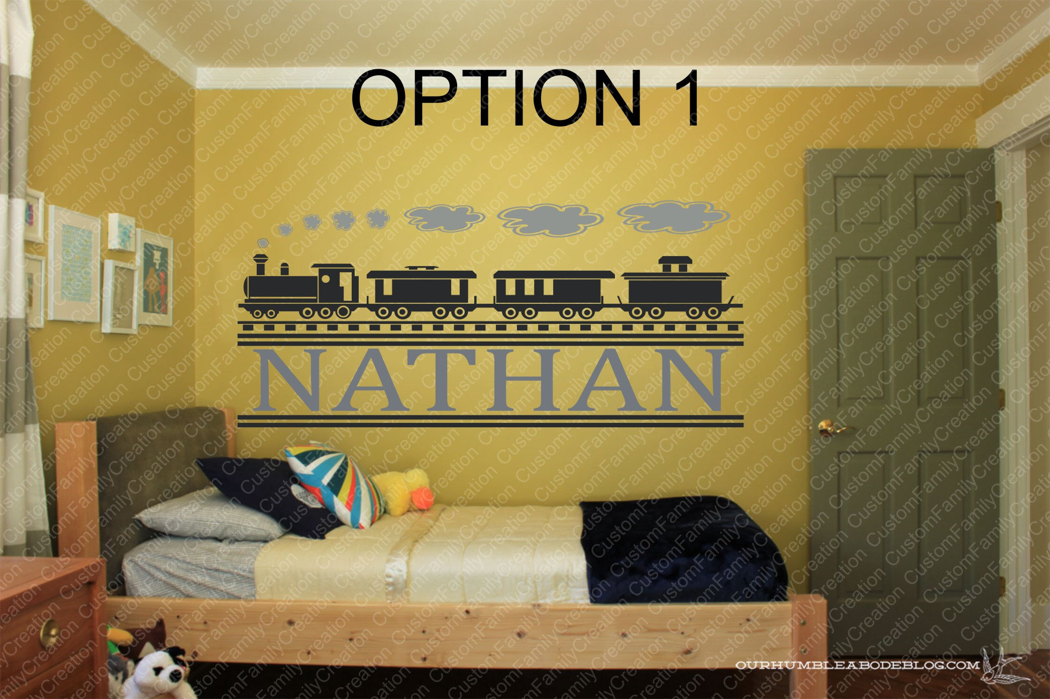 Baby Train Wall Decal - Etsy