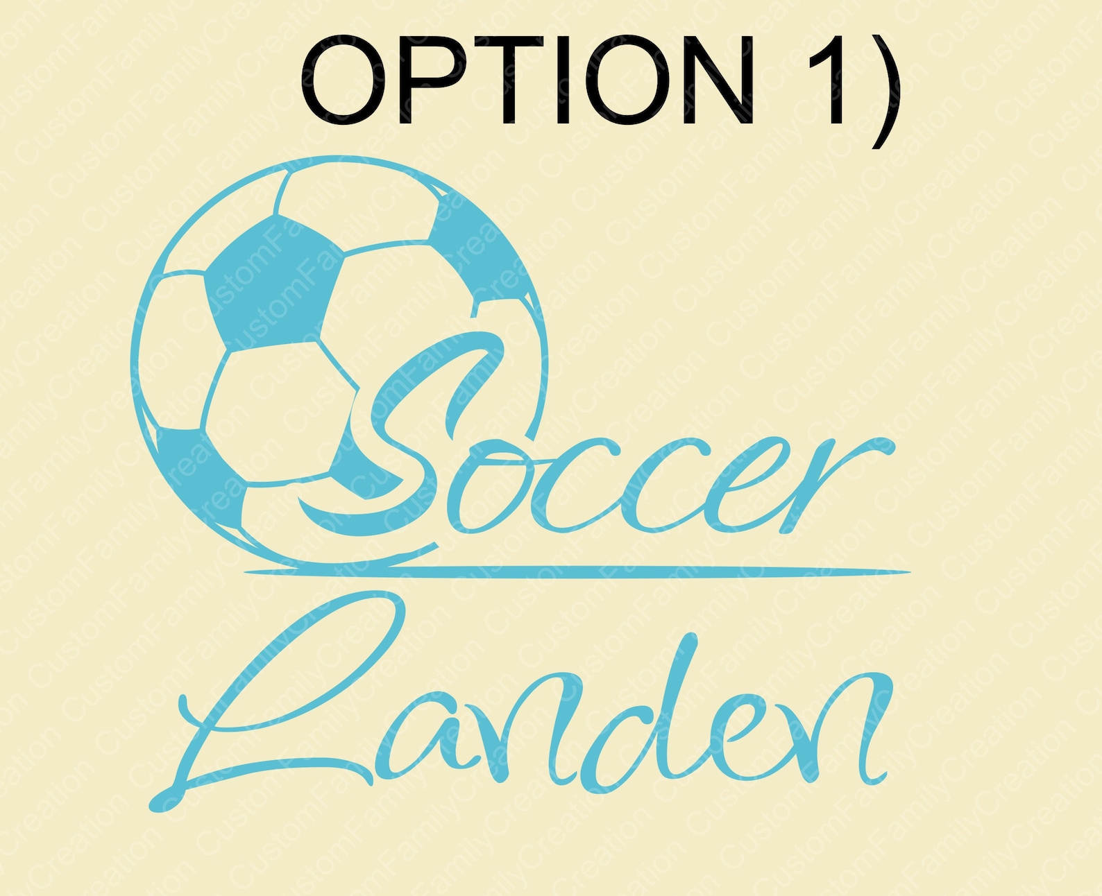 Personalize Soccer Ball With Name Wall Decal 5 Personalized | Etsy