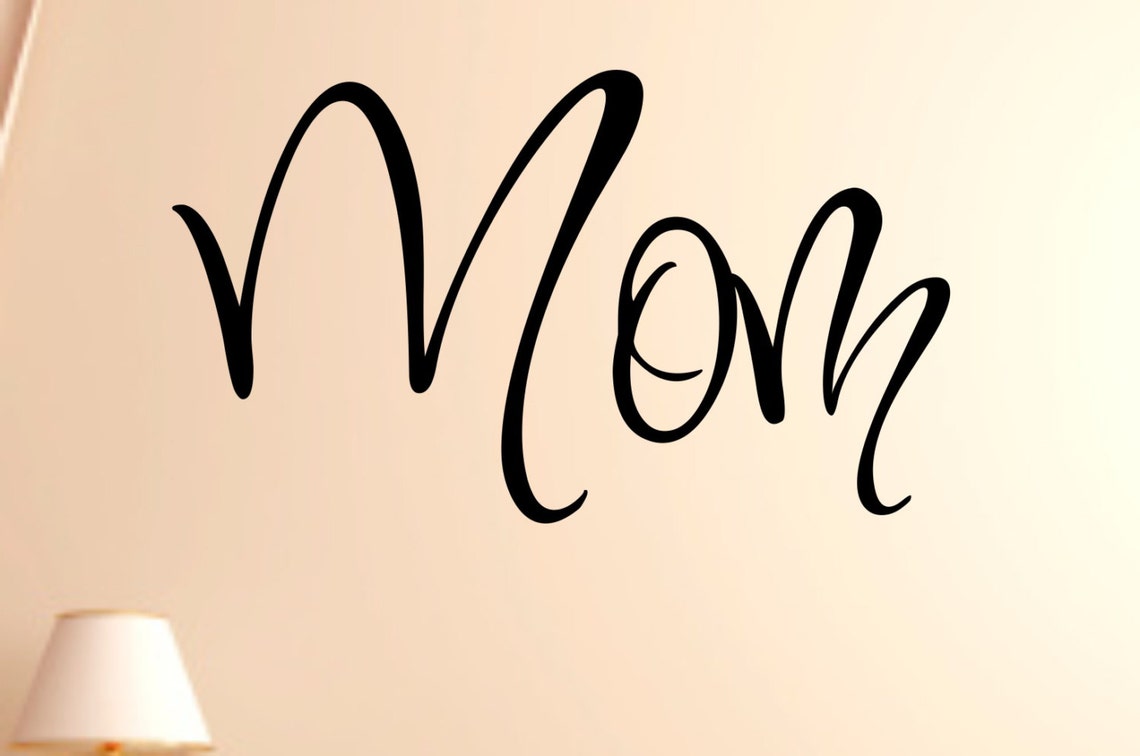 Mom Wall Decal Wall Vinyl Decal Custom Wall Decal Custom - Etsy
