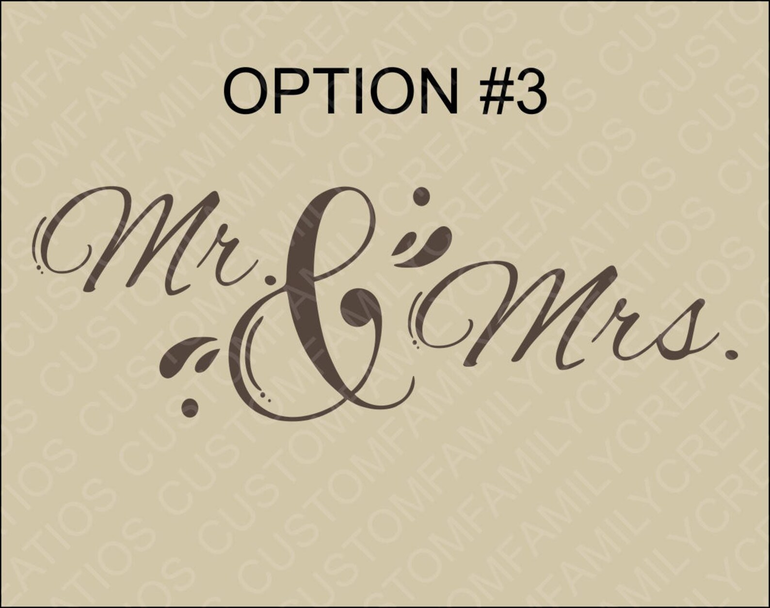 Mr. & Mrs. 2 Custom Wall Decal | Etsy