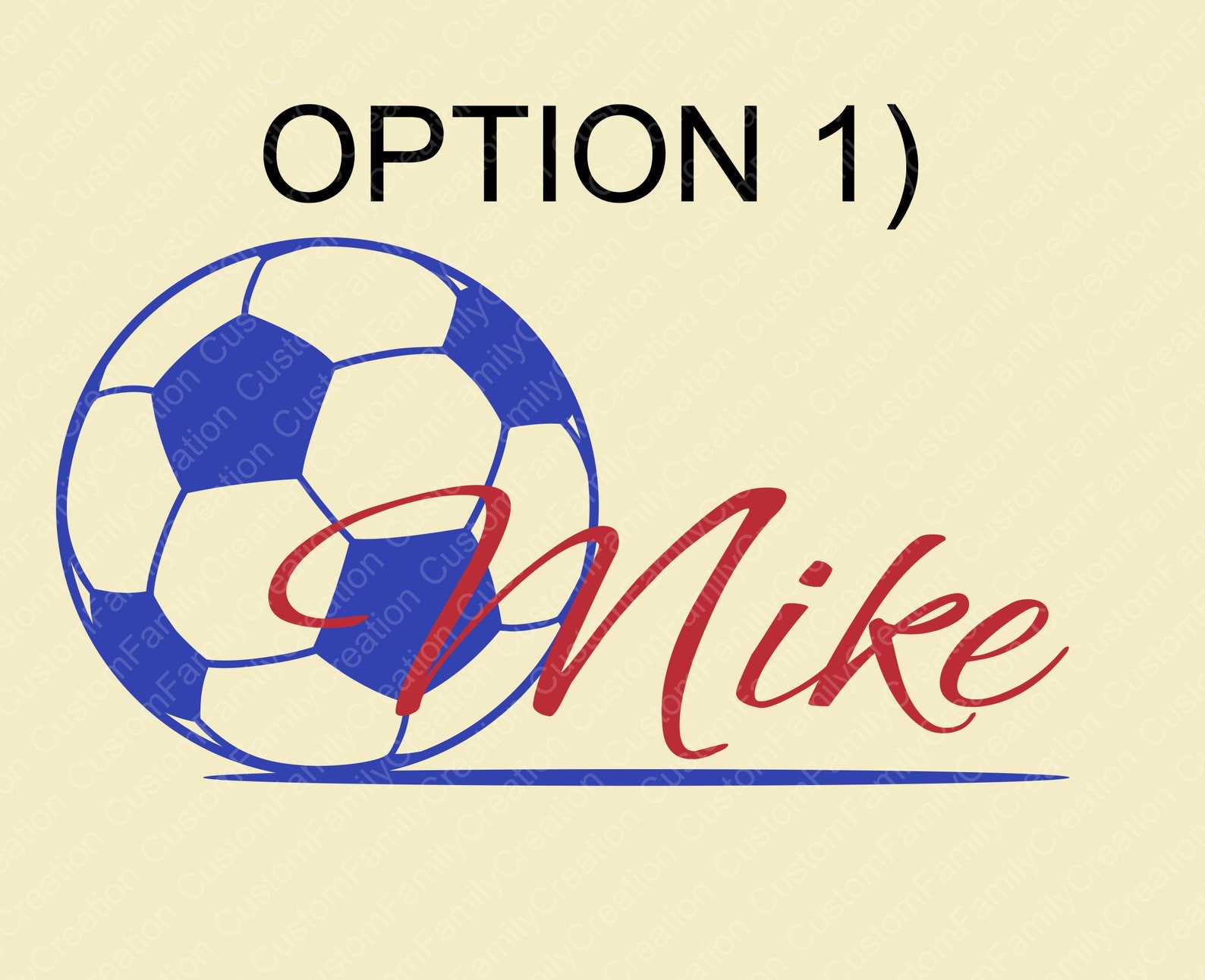 Personalize Soccer Ball With Name Wall Decal 4 Personalized | Etsy