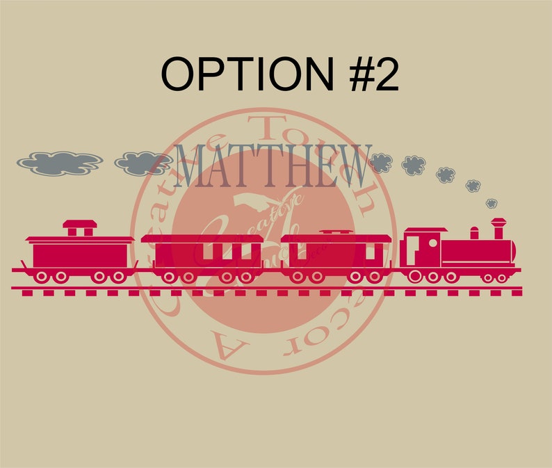 Personalized Train and Name Vinyl Wall 1 Personalized - Etsy