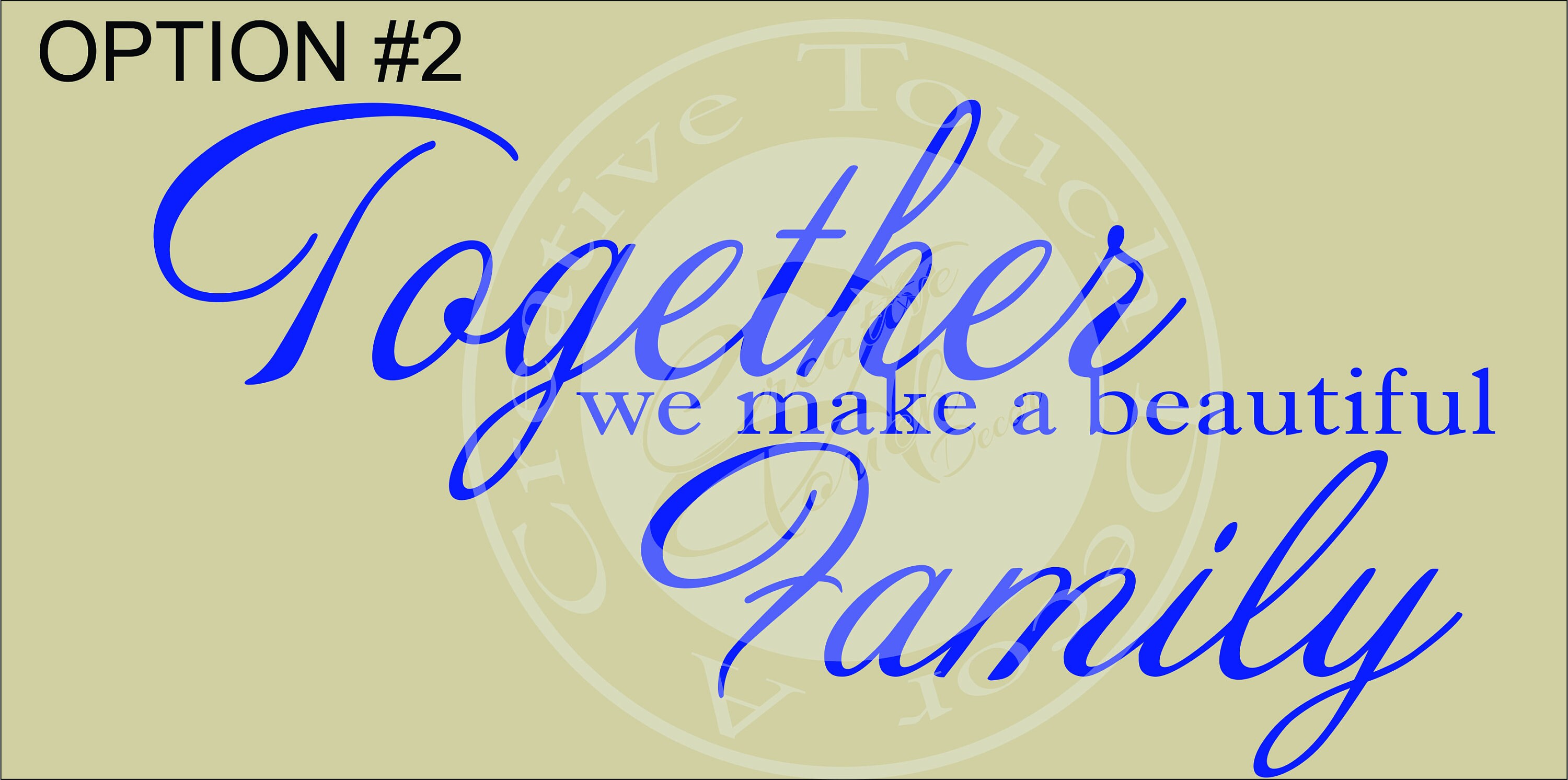Together We Make a Beautiful Family Vinyl Wall Decalremovable - Etsy