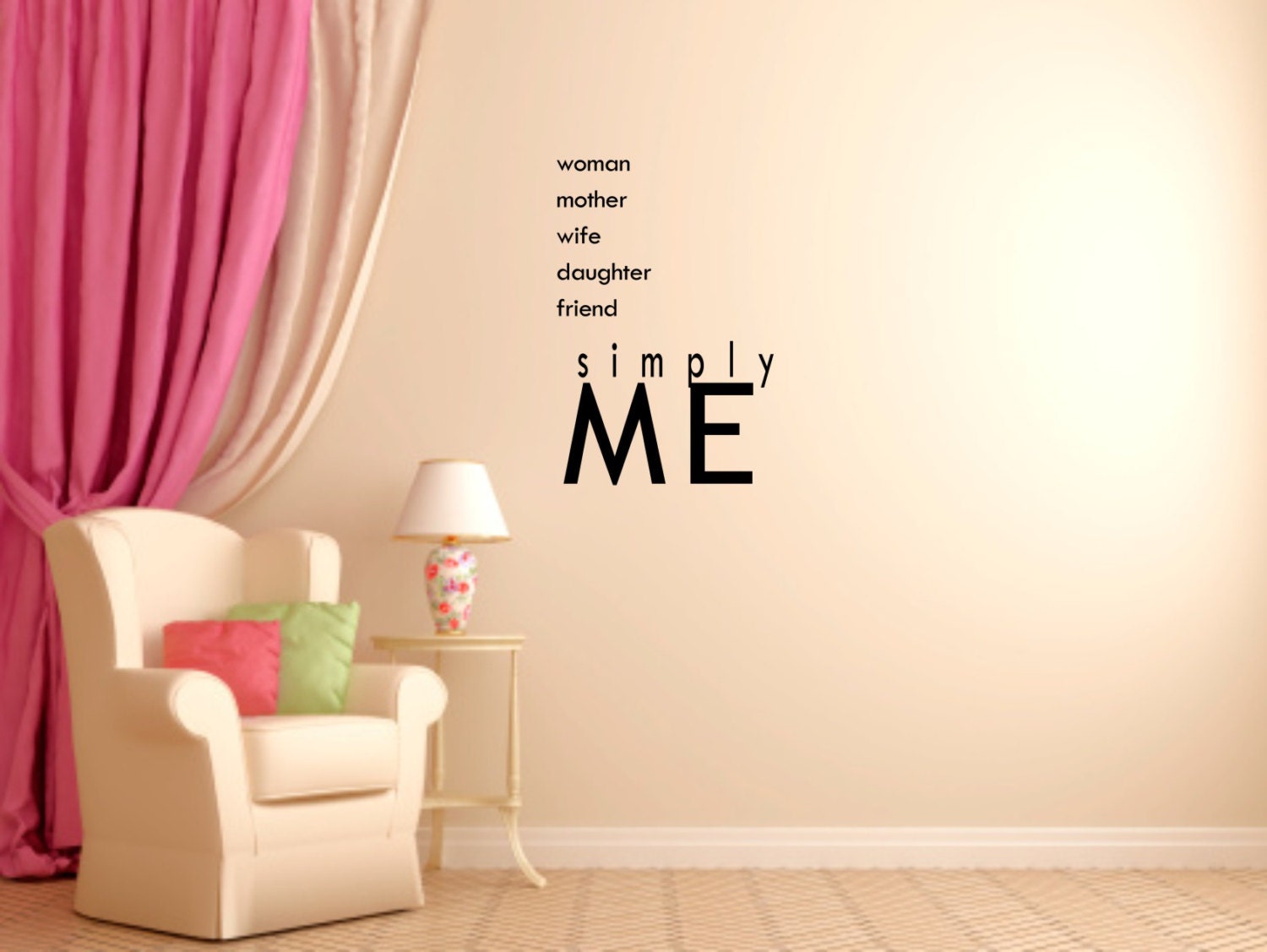 Simply Me Wall Decal Wall Vinyl Decal Custom Wall - Etsy