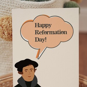 PRINTABLE Reformation Day Card 4x6 - Martin Luther Card, Church History ...