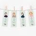 PRINTABLE Little Women Bookmark Set of 4 - Stocking Stuffers, Party ...