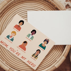 PRINTABLE Mother's Day Card "you're My Hero" - Direct Download ...