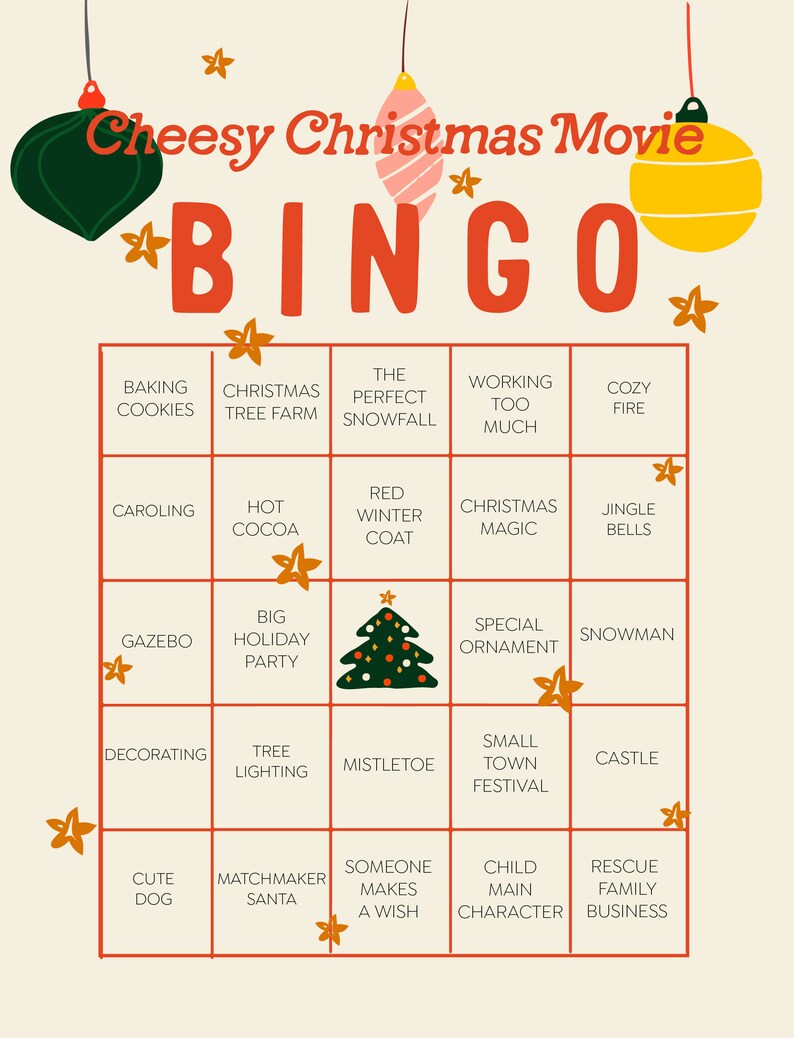 PRINTABLE Cheesy Christmas Movie Bingo Cards - Set of 4/hallmark ...