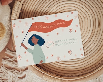PRINTABLE International Women's Day Postcard - Direct Download - Etsy