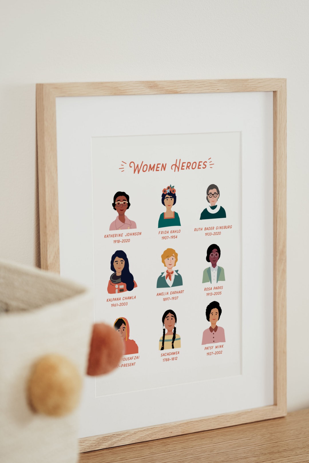 PRINTABLE Women in History Wall Art - Women's Bedroom Decor - Teacher ...