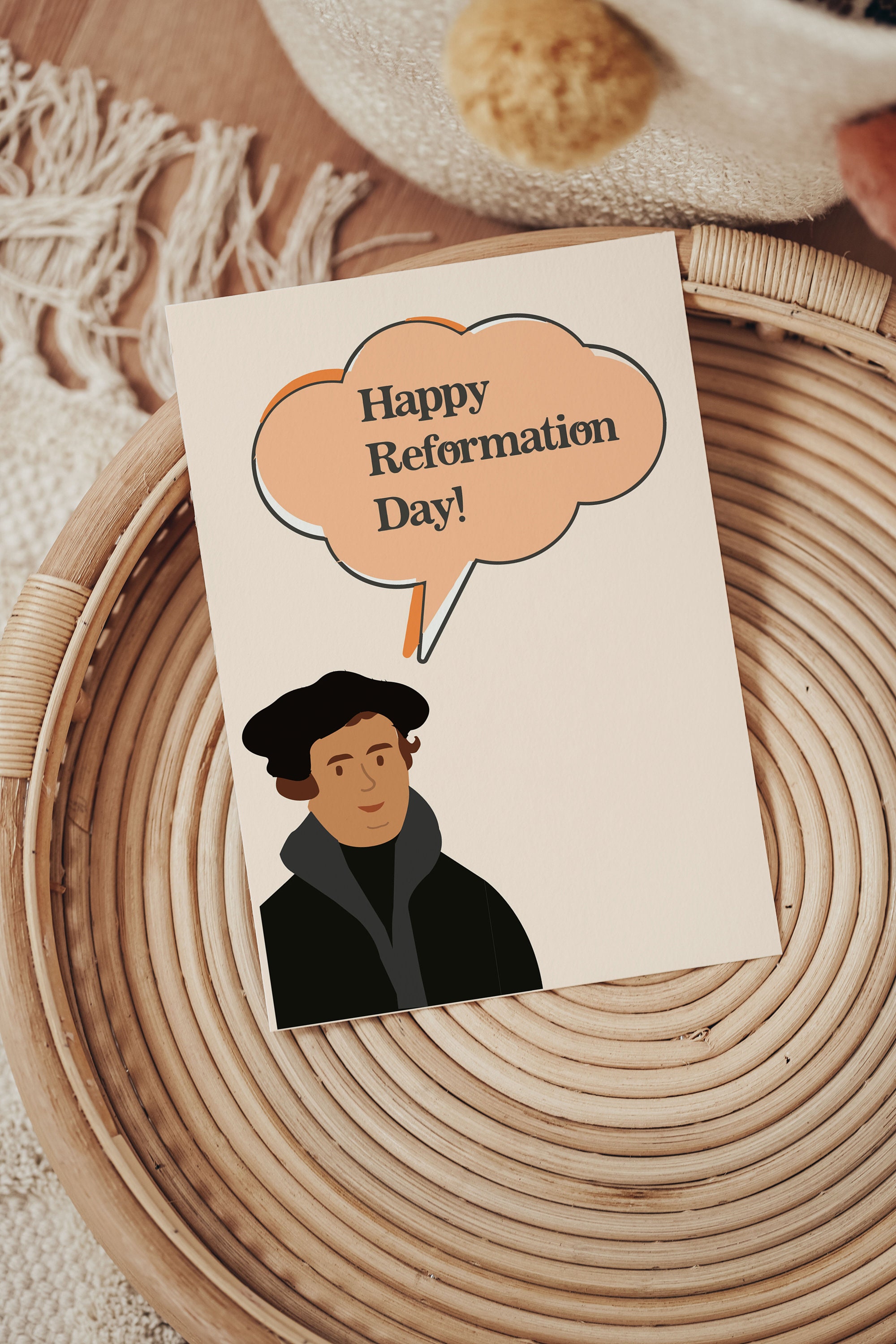 PRINTABLE Reformation Day Card 4x6 - Martin Luther Card, Church History ...